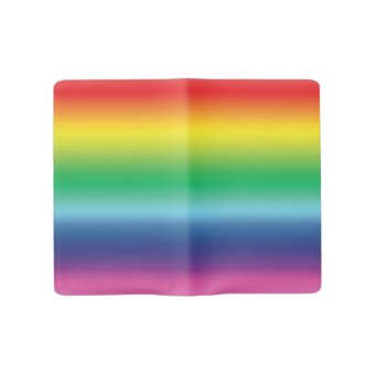 pride rainbow flag color lgbt large moleskine notebook | Zazzle