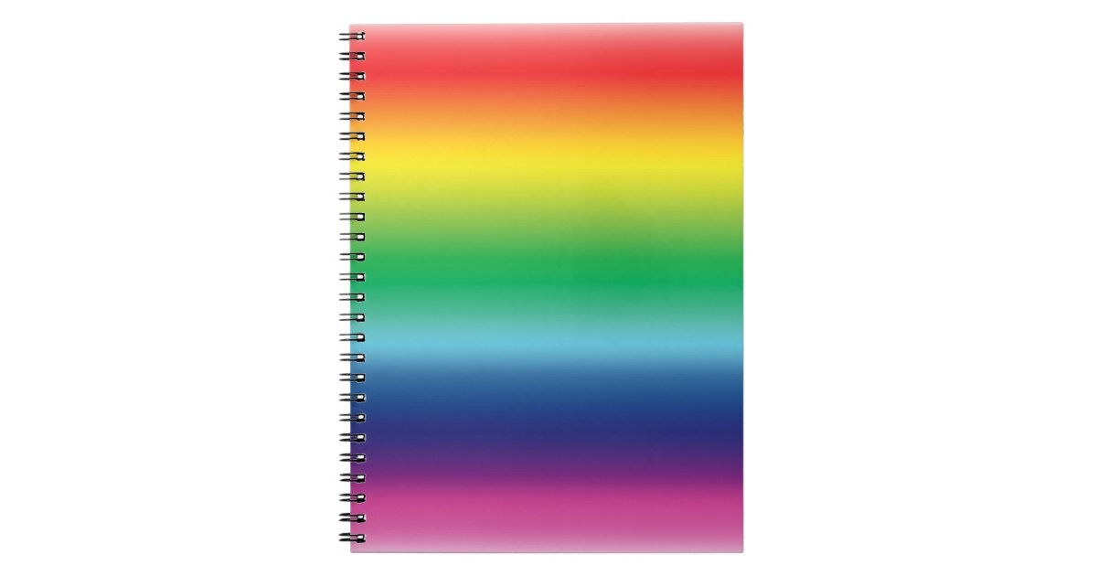 pride rainbow flag color lgbt notebook | Zazzle