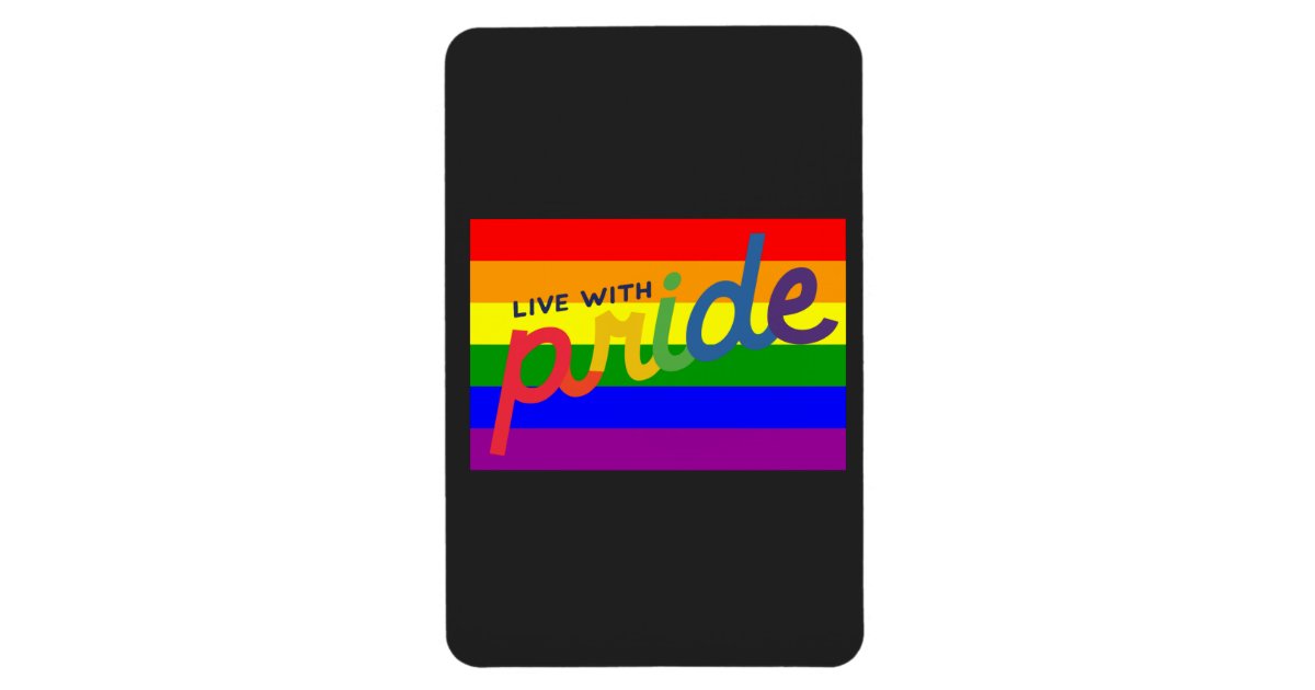 pride rainbow flag magnet | Zazzle