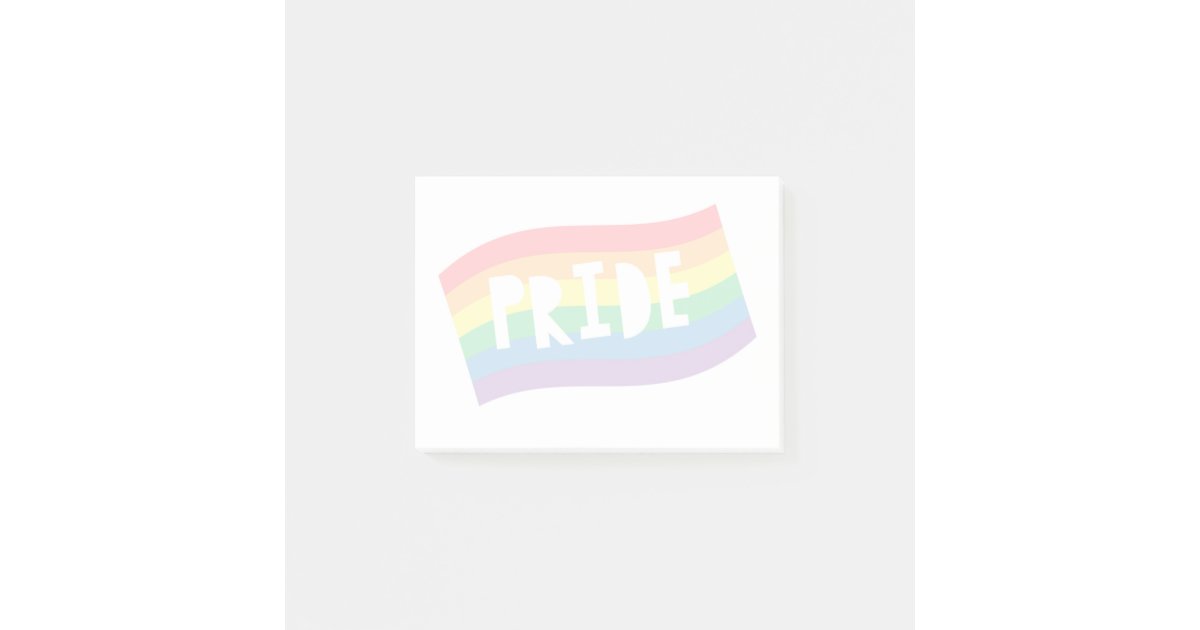 Pride Rainbow Flag Post-it Notes | Zazzle