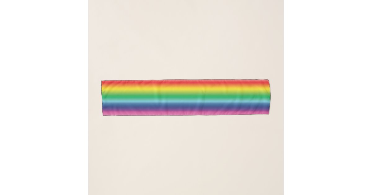 Pride rainbow gay flag colors lgbt lgbtq - scarf | Zazzle