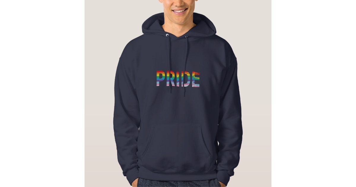 PRIDE Rainbow LGBTQIA Flag, Month Cool Hoodie | Zazzle