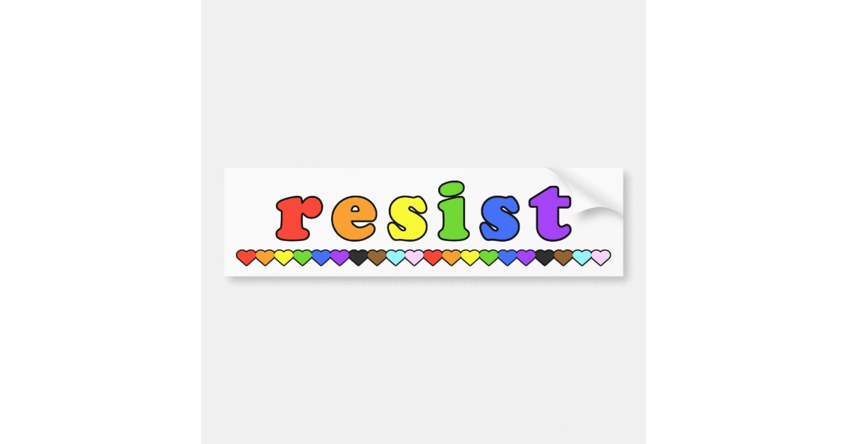 Pride Resist Bumper Bumper Sticker | Zazzle