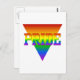 Pride Triangle postcard, customize Postcard | Zazzle