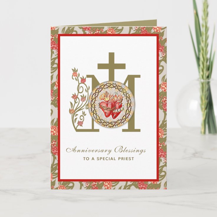 Priest Anniversary Ordination Deacon Religious Card | Zazzle