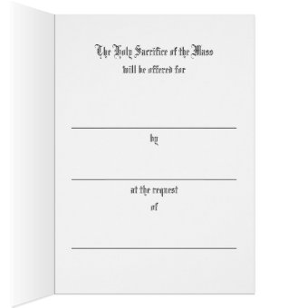 Priest at the Altar Catholic Mass Offering Card | Zazzle