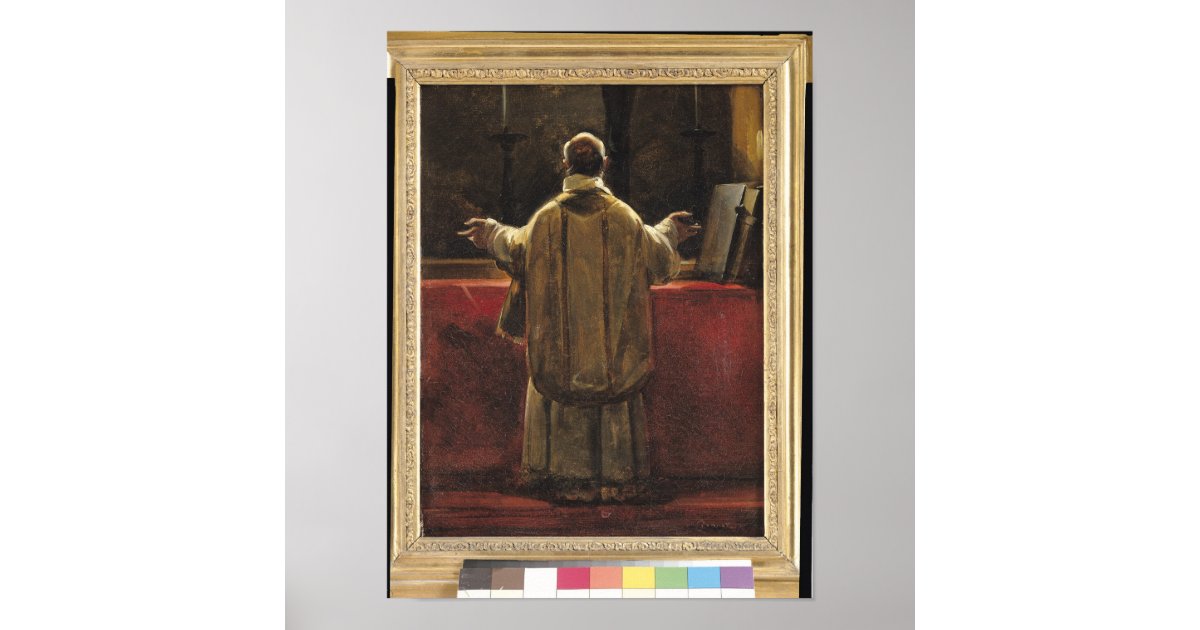 Priest at the Altar Poster | Zazzle