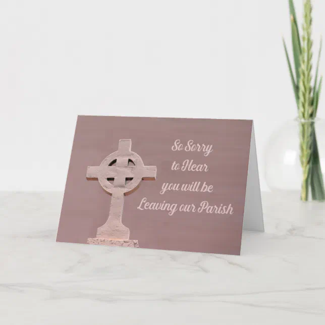 Priest, or Person Leaving Parish Card | Zazzle