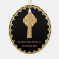 Priest Ordination Anniversary Commemorative Cross Ceramic Ornament | Zazzle