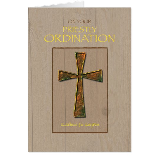 Priest Ordination Congratulations, Metal Cross Card | Zazzle.com