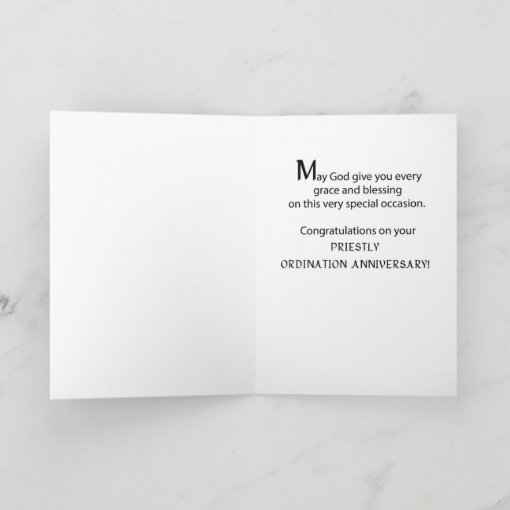 Priest Ordination Congratulations Stained Glass Card | Zazzle