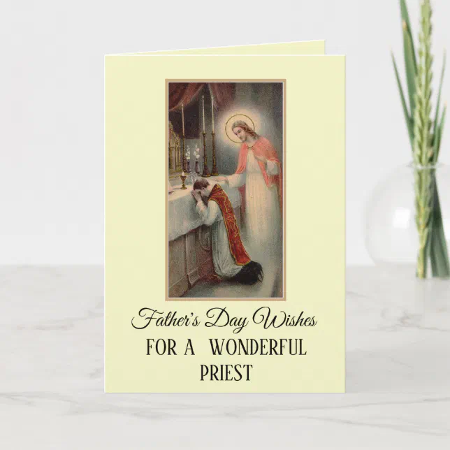 Priest Pastor Father's Day Greeting Card | Zazzle