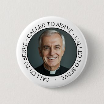 Priesthood Ordination Pastor Priest Collar Button | Zazzle