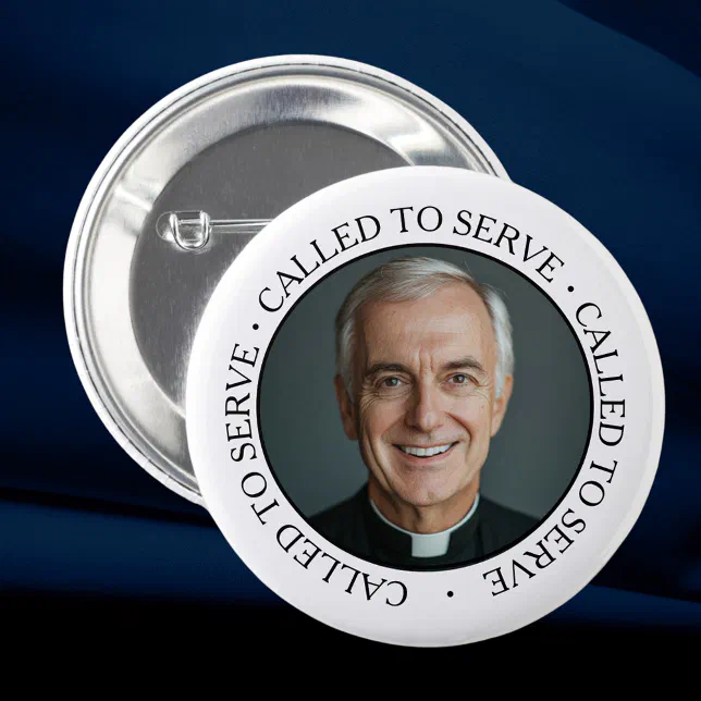 Priesthood Ordination Pastor Priest Collar Button | Zazzle
