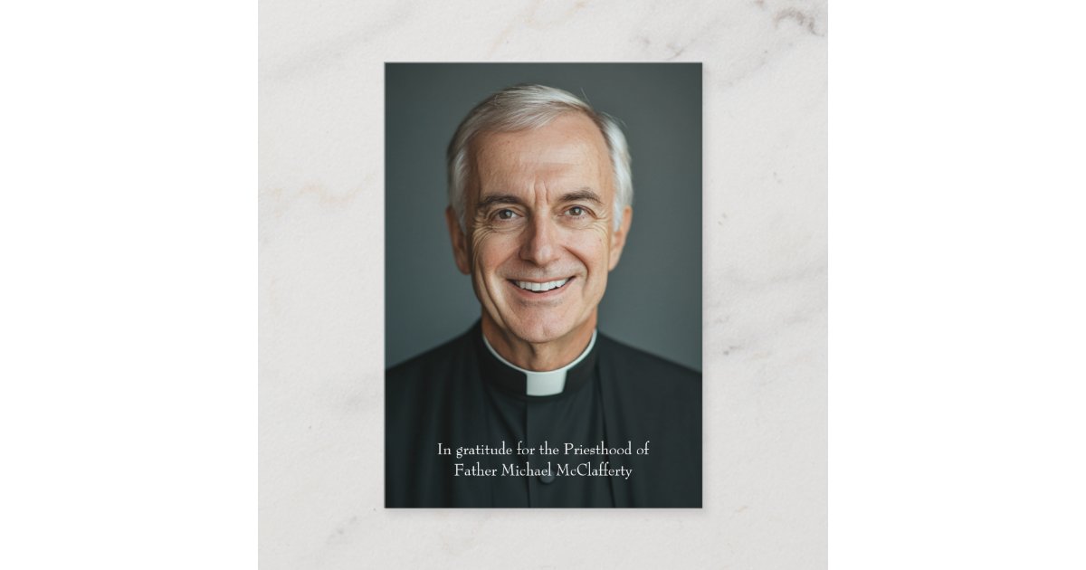 PRIESTHOOD SUNDAY PERSONALIZED PRAYER CARDS | Zazzle