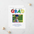 Primary Grad Text Photo Announcement | Zazzle