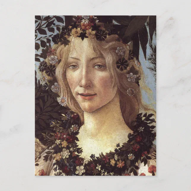 Primavera (detail - Flora, Goddess of Spring) Postcard | Zazzle