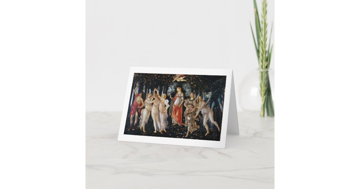 Primavera, Sandro Botticelli, 1482 Card | Zazzle