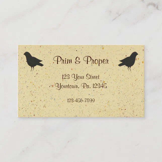 Primitive Art Business Card | Zazzle
