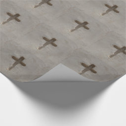 Primitive Christian Cross customize favorite Bible Wrapping Paper | Zazzle