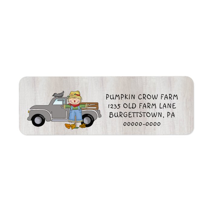 PRIMITIVE COUNTRY FALL ON THE FARM RUSTIC WOOD LABEL | Zazzle.com