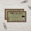 Primitive Country Farmhouse Business Card | Zazzle
