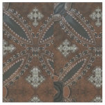 Western Cowboy Pattern Fabric | Zazzle