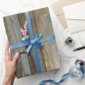 primitive farmhouse western country barn wood wrapping paper | Zazzle