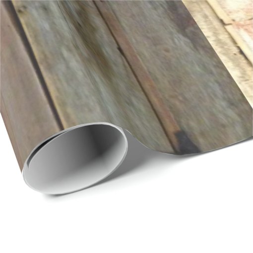primitive farmhouse western country barn wood wrapping paper | Zazzle