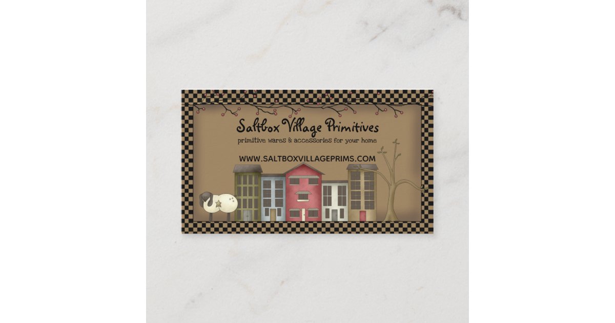 Primitive Home Business Card | Zazzle