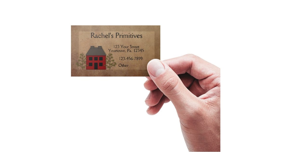 Primitive Home Business Card | Zazzle