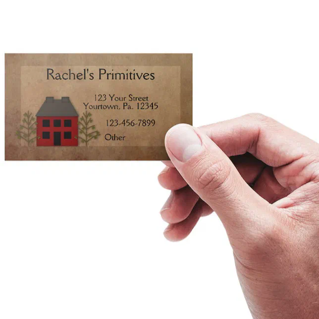 Primitive Home Business Card | Zazzle