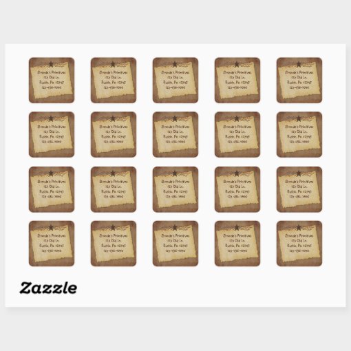 Primitive Paper Sticker | Zazzle