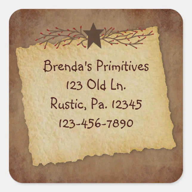 Primitive Paper Sticker | Zazzle