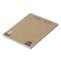 Primitive Rustic Note Pad with Candles & Berries | Zazzle