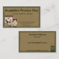 Primitive Shop Country Business Card | Zazzle