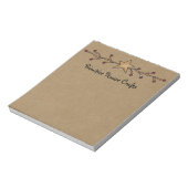 PRIMITIVE STAR & BERRIES ON KRAFT NOTE PAD | Zazzle