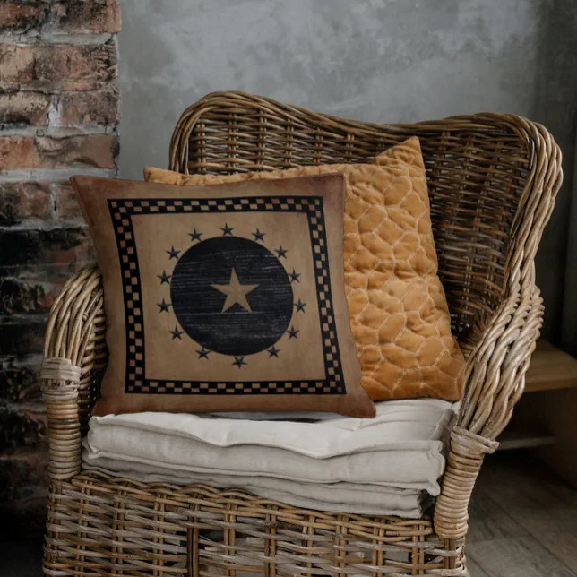 Primitive Star Pillow | Zazzle