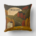 "Primitive Style/Welcome" THROW PILLOW | Zazzle
