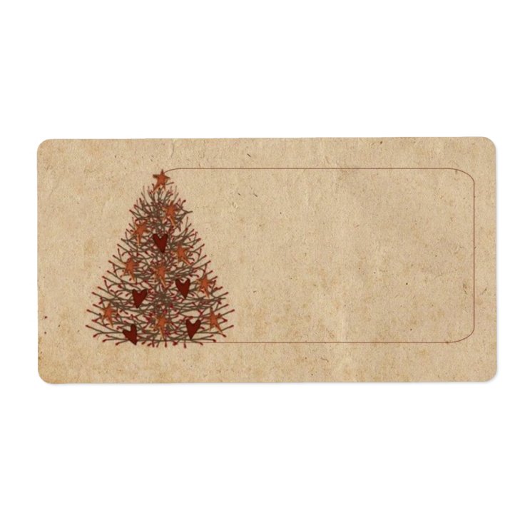 Primitive Tree Label | Zazzle