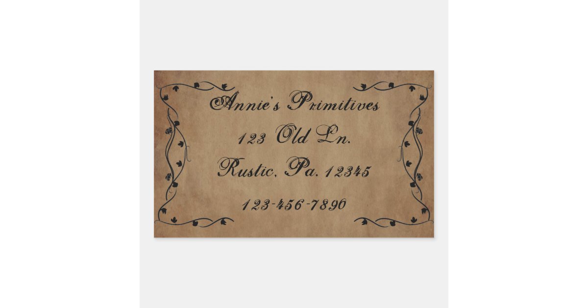 Primitive Vine Sticker | Zazzle