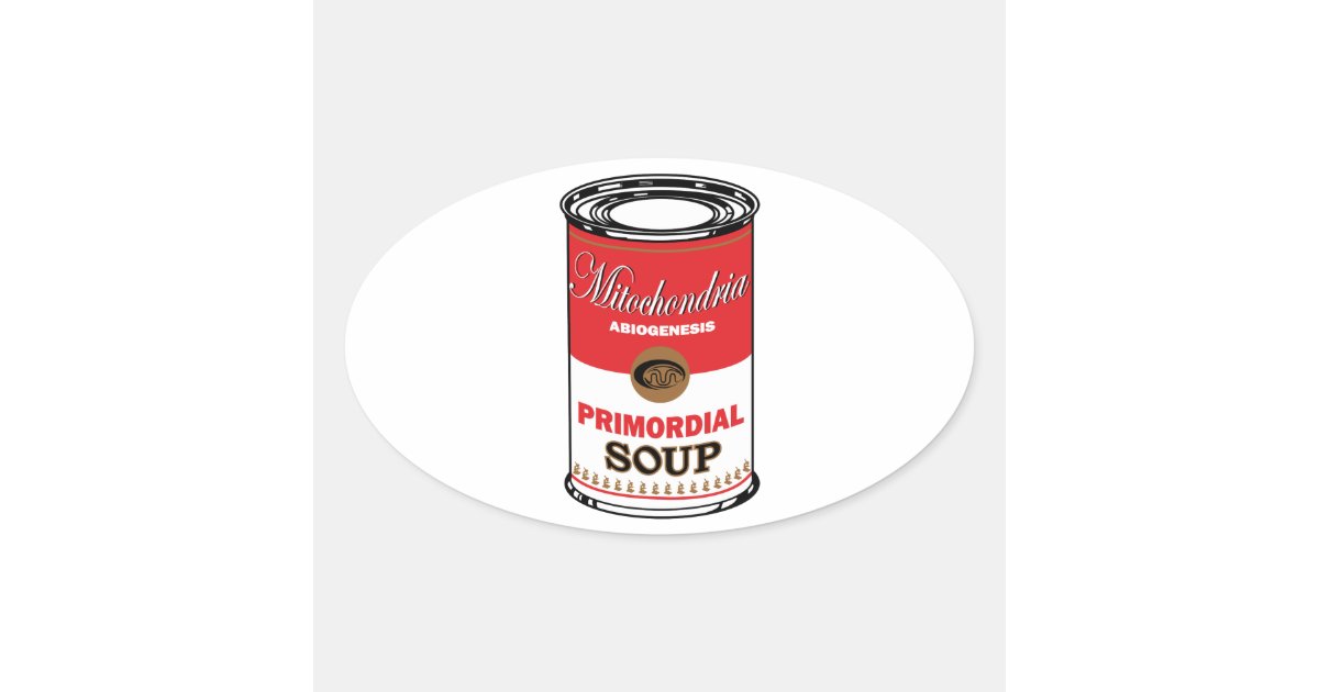 Primordial Soup Oval Sticker | Zazzle