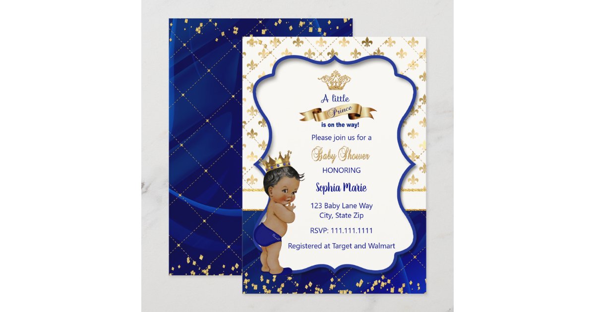Prince Baby Shower invitation, Little prince Invitation | Zazzle