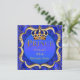 Prince Birthday Royal Blue Gold Crown Mens Invitation | Zazzle