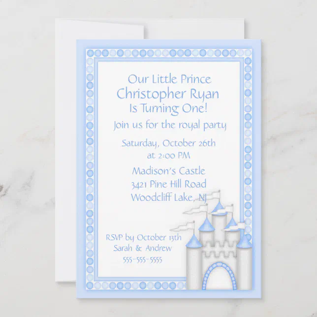 Prince Castle Party Invitation | Zazzle