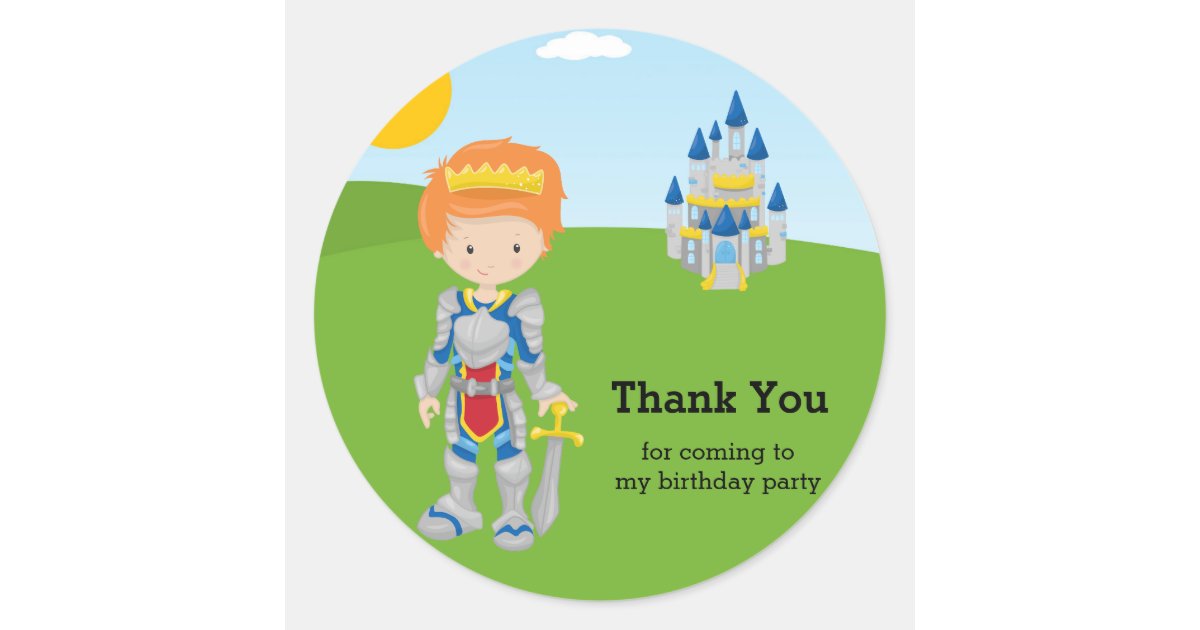Prince Charming Classic Round Sticker | Zazzle