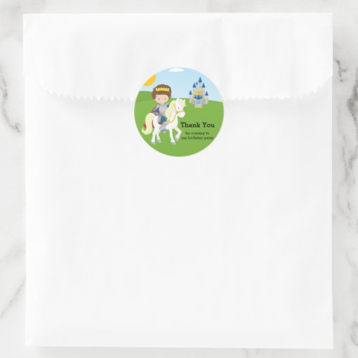 Prince Charming Classic Round Sticker | Zazzle