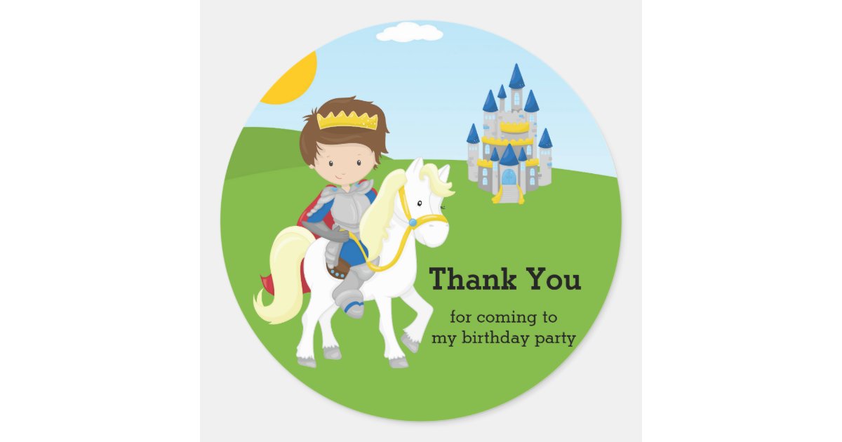 Prince Charming Classic Round Sticker | Zazzle