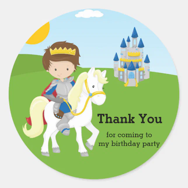 Prince Charming Classic Round Sticker | Zazzle