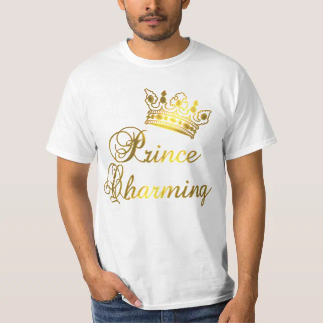 Prince Charming in Gold T-shirt for Baby or Adult | Zazzle